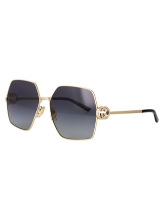 Gucci GG2163S Gold-Tone Metal Sunglasses - Gold