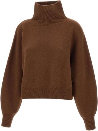 Loulou Studio Femme, Pulls, Brun, Taille: 42 FR Pull Col Roul&eacute; Luke