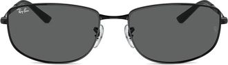 Ray-Ban lunettes de soleil teint&eacute;es &agrave; monture rectangulaire - Noir