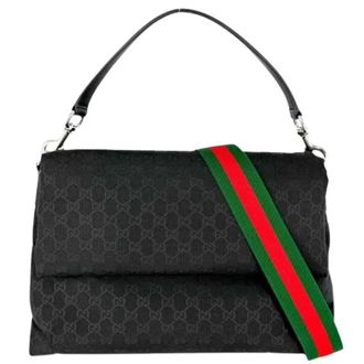 Gucci Pre-owned Vintage GG Canvas Shoulder Bag - Femme - Pre-owned - Noir - Taille: ONE Size