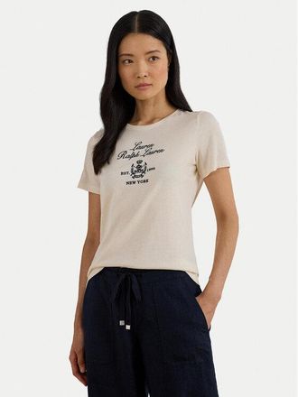 Lauren Ralph Lauren T-Shirt 200P03725002 Beige Relaxed Fit