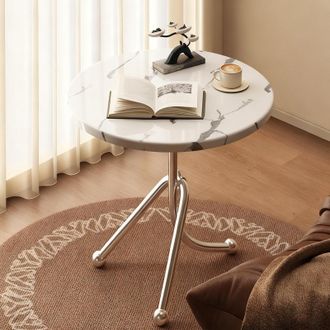 Generic Runder Beistelltische, Beistelltisch Couch Mit Kugelfu&szlig;, Abgerundeten Ecken, Hohe Stabilit&auml;T for Schlafzimmer Und Caf&eacute;S