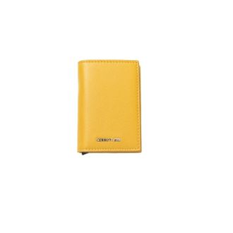 Cerruti Herren Leder Geldb&ouml;rse mit Kartenhalter - - Accessories - Herren - Gelb - ONE SIZE