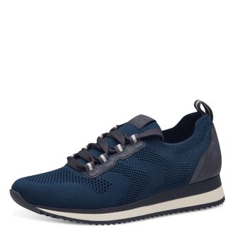 Jana Damen Sneaker flach Sportlich Vegan, Blau (Ocean), 40 EU