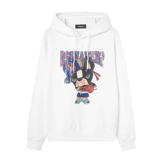 Dsquared2 Cool Fit Hoodie Sweatshirt - - Sweatshirts & Hoodies - Herren - Wei&szlig; - L