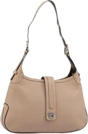 Ferragamo Sac port&eacute; &eacute;paule Pre-owned - Femme - Pre-owned - Beige - Taille: ONE Size