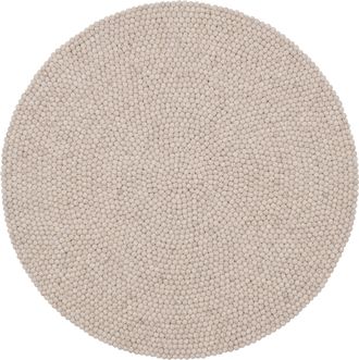 myfelt Filzkugelteppich Béla - Ø 120 cm, ideal für Schlaf-, Wohn-, Kinderzimmer, Flur & Bad