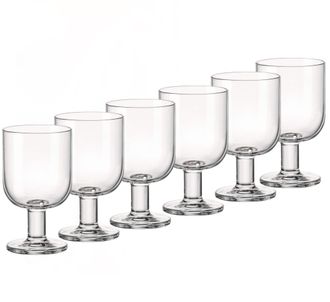 Bormioli Rocco 091229 Hosteria, Packung mit 6 gro&szlig;en Gl&auml;sern, Glas, 28 cl