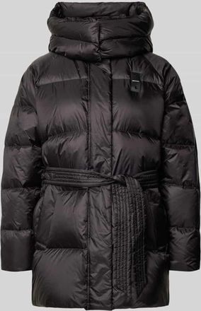 Blauer Regular Fit Pufferjacke mit G&uuml;rtel Modell GRANGER
