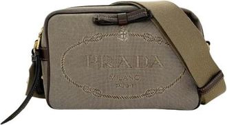 Prada Sac bandouli&egrave;re vintage en toile Pre-owned - Femme - Pre-owned - Beige - Taille: ONE Size