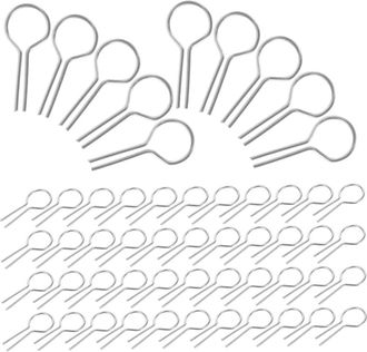 NUOBESTY 200stücke R-förmige Nichromringe Hochtemperatur-nichromdraht Für Perlenornamente Bastelbedarf Anhänger Keramikverschmelzung Selbermachen Keramik Glas