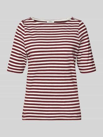 s.Oliver Red Label Slim Fit T-Shirt aus reiner Baumwolle