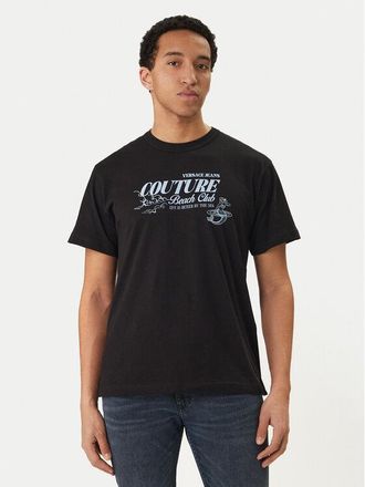Versace Jeans Couture T-Shirt 80GAHT10 CJ00T Schwarz Regular Fit