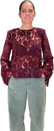 Please Femme, Blouses et Chemises, Rouge, Taille: 42 FR T-shirt Poliestere