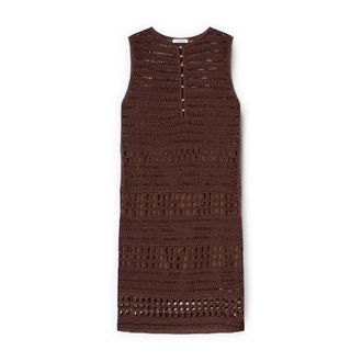 Motivi Geh&auml;keltes Etuikleid - - Dresses - Damen - Braun - S