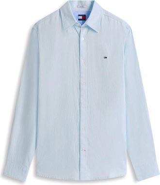 Tommy Hilfiger Legeres Hemd aus einem Leinen-Baumwolle-Mix mit Kentkragen, Regular in