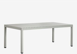 Sklum Rechteckiger Gartentisch 210x100 cm aus Aluminium Marti Gr&uuml;n Caqui
