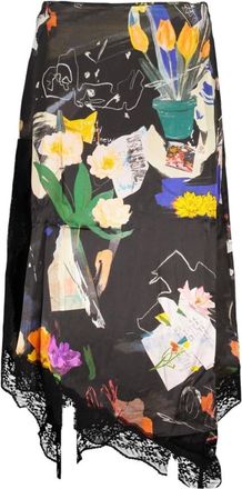 Desigual Femme, Jupes, Multicolore, Taille: 36 FR FAL Vent Arty Long Skirt
