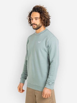 Reell Staple Terry Crewneck Co Sweater chinois green