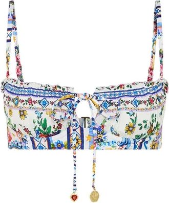 Camilla Femme, Maillots de bain, Multicolore, Taille: 38 FR Haut de bikini &agrave; armatures et bonnets fronc&eacute;s avec sur le devant
