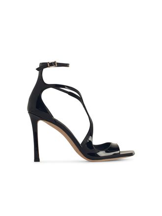 Jimmy Choo London Sandales Azia En Lear Noir