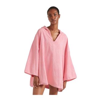 Hunza G Femme, Maillots de bain, Rose, Taille: ONE Size Sunny Hooded Poncho