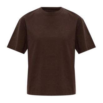 Canada Goose T-Shirt mit gesticktem Logo - - Tops - Damen - Braun - L