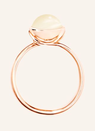 Tamara Comolli Tamara Comolli Ring Ring Bouton Small Moonstone Sand/White Aus 18k Ros&eacute;gold Sand Mondstein rosegold