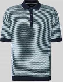 Brax Slim Fit Poloshirt in Strick-Optik mit Leinen-Anteil