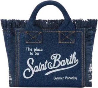 MC2 Saint Barth Femme, Sacs, Bleu, Taille: ONE Size Borsa Vanity Mini