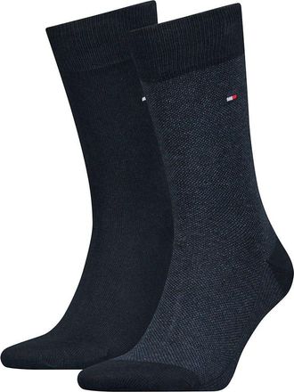 Tommy Hilfiger Herren Classic Socken, Marineblau, 39/42 (2er Pack)