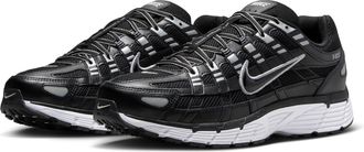 Nike Sneaker NIKE SPORTSWEAR P-6000, Herren, Gr. 42,5, schwarz-wei&szlig; (schwarz, schwarz, wei&szlig;, metallic silber), Textil, Schuhe Sneaker, Topseller