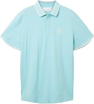 Tom Tailor Hommes Polo 1035575, 31046 - blue tibetan stone, XXL
