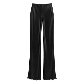 Erika Cavallini Semi Couture Pantalon large - Femme - Pantalons - Noir - Taille: 42 FR