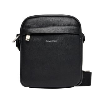 Calvin Klein Schwarze Rei&szlig;verschlusstasche mit mehreren Taschen - - Bags - Herren - Schwarzk - ONE SIZE