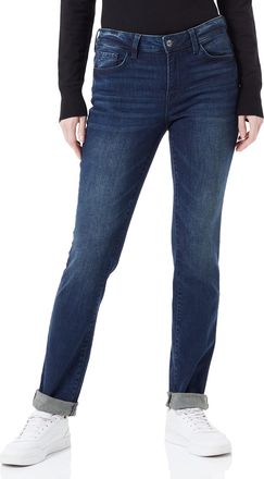 Tom Tailor Damen Alexa Slim Jeans 1033274, 10282 - Dark Stone Wash Denim, 26W / 34L