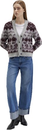 Mavi Damen Button Cardigan Strickjacke, Oatmeal Melange, XL