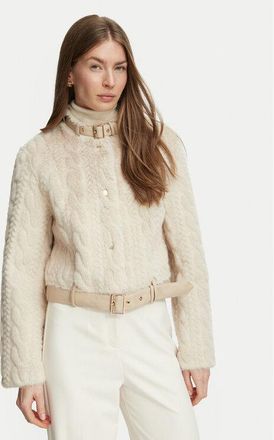 Guess Pelzmantel W6BL78 W4736 Beige Regular Fit