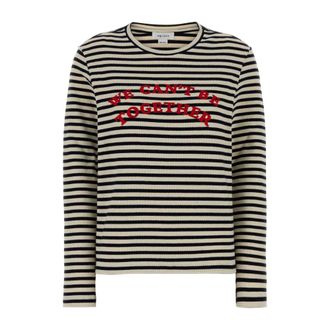 Alexander McQueen Besticktes Stretch-Baumwoll-T-Shirt - - Tops - Damen - Mehrfarbig - S