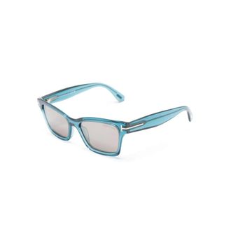 Tom Ford Femme, Accessoires, Bleu, Taille: 54 MM Lunettes de soleil Mikel