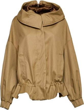 Dries Van Noten Femme, Vestes, Brun, Taille: 38 FR Veste &agrave; Capuche Amovible