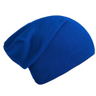 DonDon Bonnet Homme Bonnet Femme Bonnet hiver Slouch Beanie bleu
