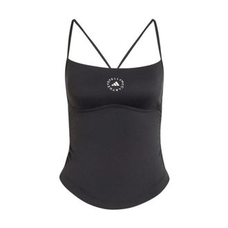adidas by Stella McCartney Femme, Tops, Noir, Taille: 38 FR Cropped Tank Top
