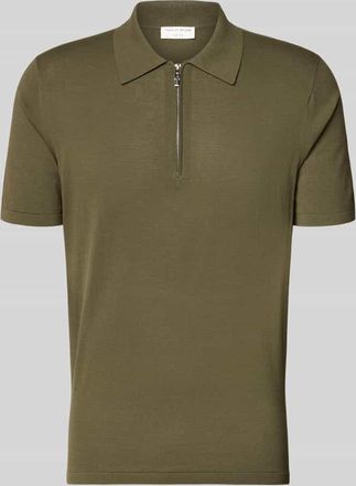 Tiger Of Sweden Regular Fit Poloshirt mit kurzem Rei&szlig;verschluss Modell ORBIT