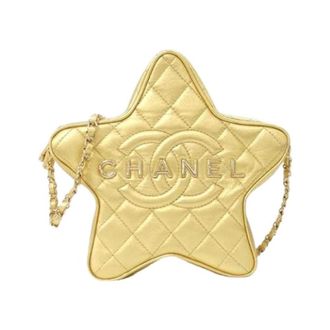 Chanel Pre-owned Metallic Lambskin Shoulder Bag - - Pre-owned - Damen - Gelb - ONE SIZE
