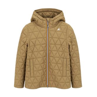 K-Way Veste matelass&eacute;e &agrave; losanges Madlaine - Femme - Vestes - Beige - Taille: 36 FR