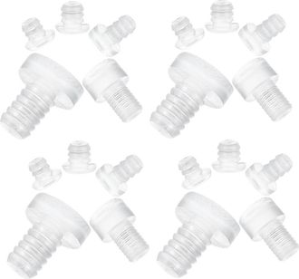 Artibetter Hemobllo 75 St&uuml;ck Transparente Silikon Stielpuffer M&ouml;bel Antirutschpads f&uuml;r Glastisch und Schrankt&uuml;r Weiche rutschfeste Abstandshalter Ger&auml;uschd&auml;mpfen