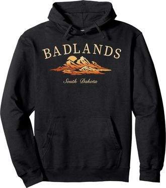 Trendy Apparel Badlands South Dakota Sunset Mountain Ridge Pullover Hoodie