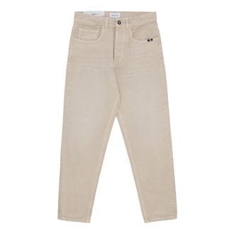 Amish Lange 5-Pocket-Jeans - - Jeans - Herren - Beige - W34