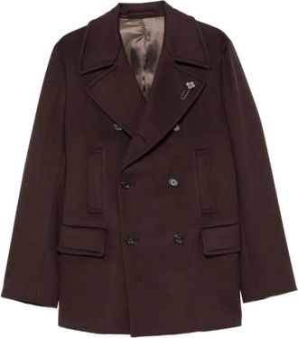 Lardini Peacoat - - Coats - Herren - Braun - XL
